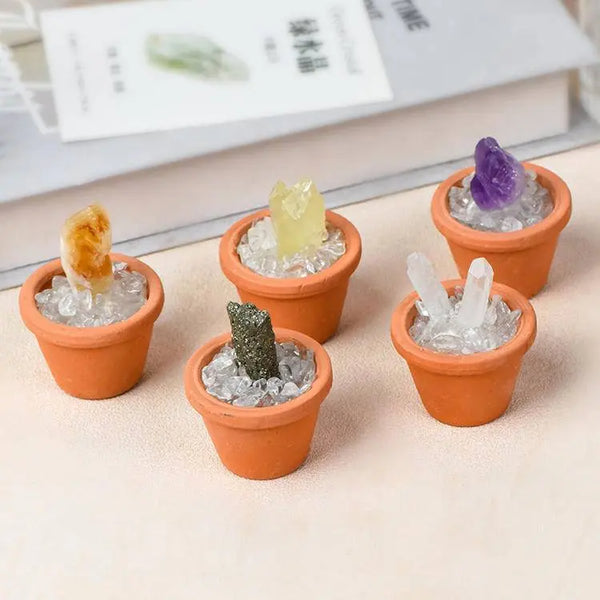 Crystal Decor for Everyday Healing | Crystal Pot – Quiet Energy Haven ...
